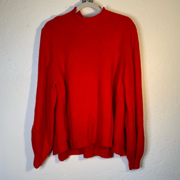 Gibson Latimer | Sweaters | Red High Neck Sweater Gibson Latimer | Poshmark
